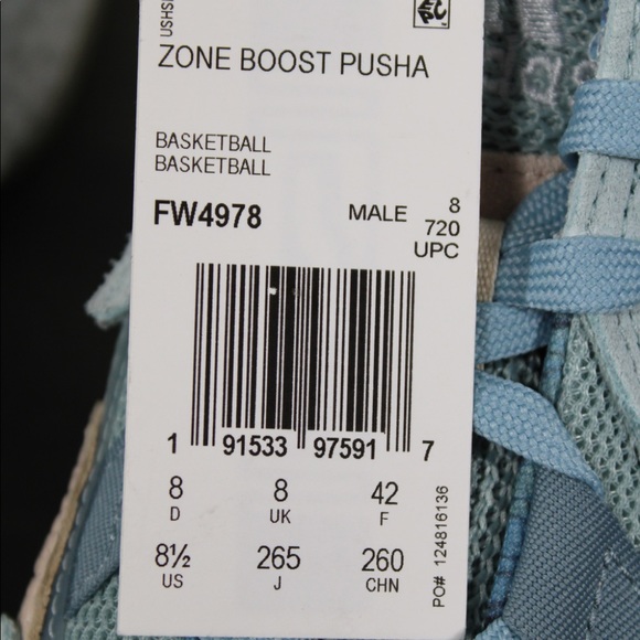 adidas | Shoes | Adidas Zone Boost Pusha T King Push Sneakers | Poshmark